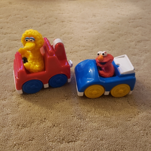 Mattel | Toys | Vintage Mattel Sesame Street Mini Big Bird Elmo Cars ...